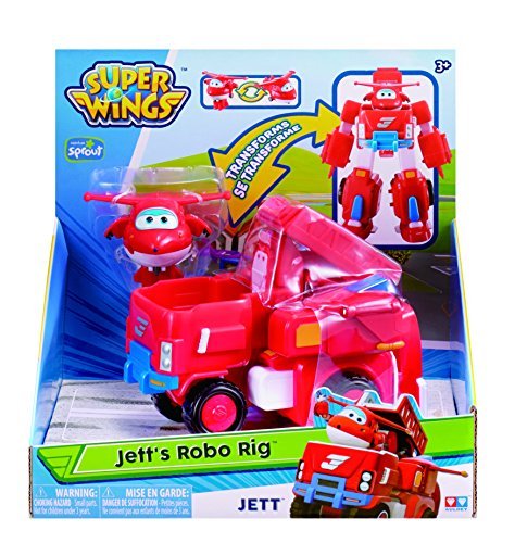 Super Wings - Jett'S Robo Rig Transforming Toy Vehicle Set Includes ...