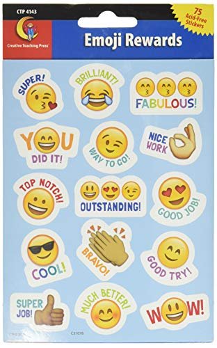 Creative Teaching Press Emoji Rewards Stickers (4143) - Shop Imported ...