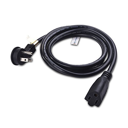 Cable Matters 2-Pack Low Profile Right Angle Power Extension Cord ...