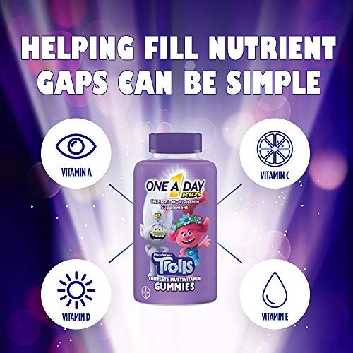 One A Day Kids Trolls Gummies, 180 Count - Imported Products from USA ...