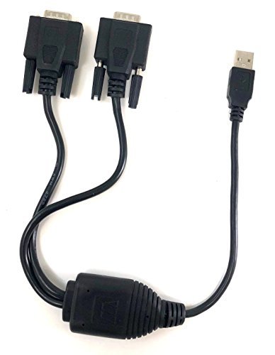 Micro Connectors, Inc. Plug And Play Usb To Dual Serial Db9 Adapter ...
