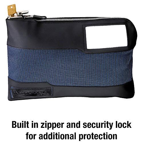 Master Lock Money Bag For Cash, With Key Lock, 11-1/2 In. Long Locking ...