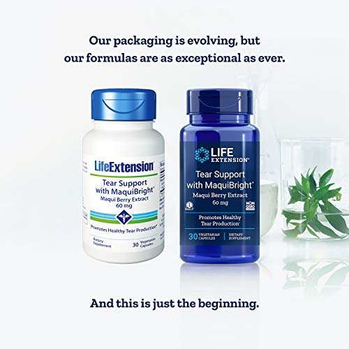 Life Extension Tear Support With Maquibright 60Mg - Maqui Berry Extract ...