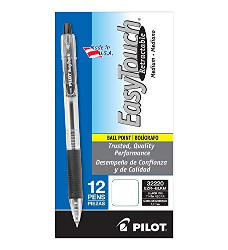 Pilot Pen Black -Easy Touch Pens Ballpoint Pen (32220) - Imported ...