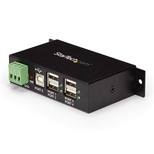 Startech.Com 4-Port Usb 2.0 Hub - Metal Industrial Usb-A Hub - Din Rail ...
