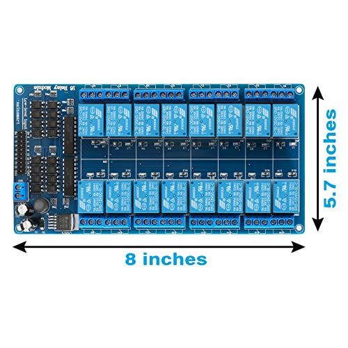 SainSmart 16-Channel 12V Relay Module Board for Arduino DSP AVR PIC ARM ...