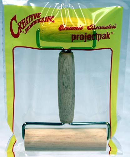 Creative Hobbies Hardwood Pony Roller 2 in 1 Design Dual Roller Tool ...