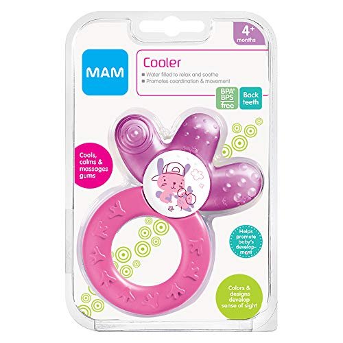 MAM Cooler Teether, Baby Teethers, Purified Water-Filled Baby Teether ...