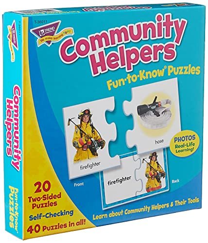Trend Enterprises: Fun-To-Know Puzzles: Community Helpers, Learn About ...