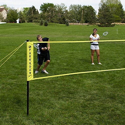 Park & Sun Sports Portable Indoor/Outdoor Badminton Net System with ...