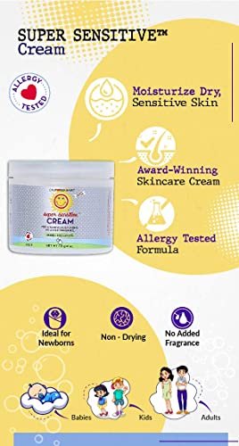 California Baby Super Sensitive Cream (Unscented) | Plant-Based ...