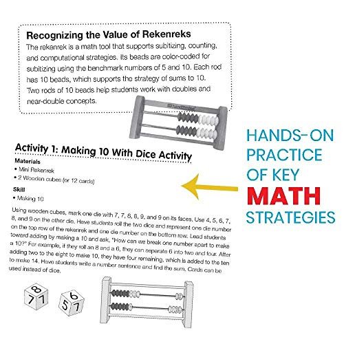 hand2mind Mini 20-Bead Rekenrek, Wooden Rekenrek, Abacus for Kids Math ...