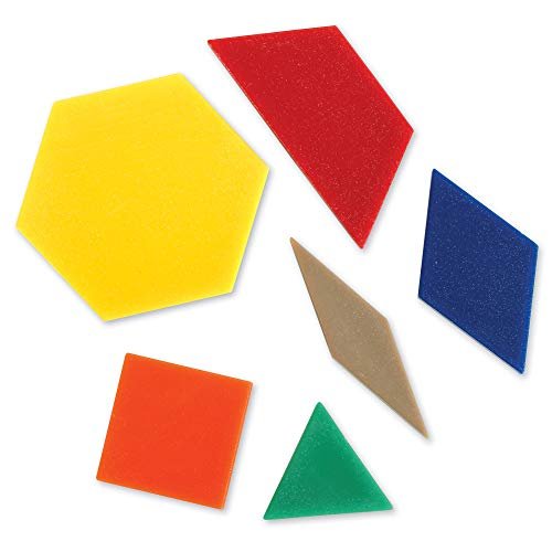 Learning Resources Plastic Pattern Blocks .5Cm, Counting & Sorting, Early Math Concepts, Set Of ...