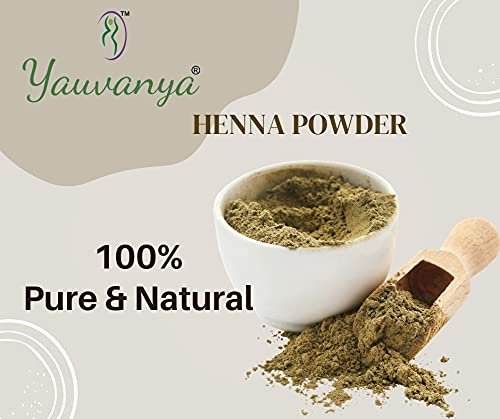 Yauvanya Original Indian Pure and Natural Henna (Mehndi) for Hair - 300 ...