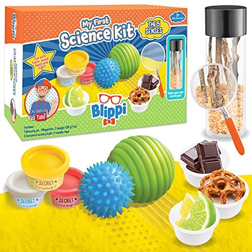 Blippi Science Kit for Kids - 5 Experiments, Textured Balls, Magnifier ...