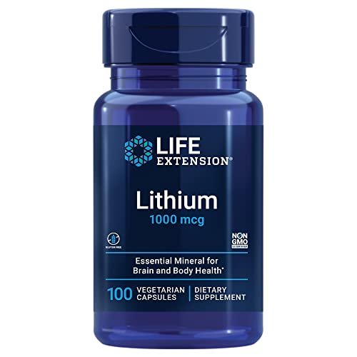 Life Extension Lithium 1000 Mcg - For Brain Health, Anti-Aging ...