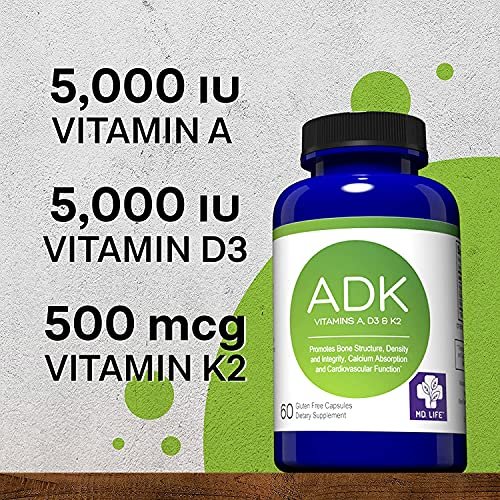Md.Life A D K Vitamin Supplement - Vitamin D3 K2 And A - 60 Capsules ...