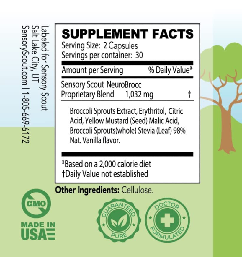 Sensory Scout Neurobrocc - Daily Supplement For Kids For Natural Brain ...