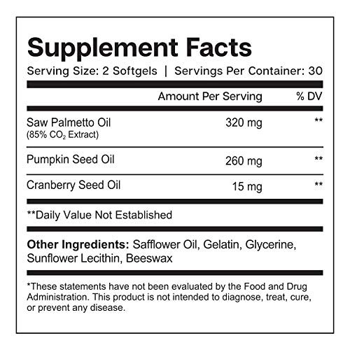 Saw Palmetto Plus - Prostate Health Supplement For Men With Pumpkin ...