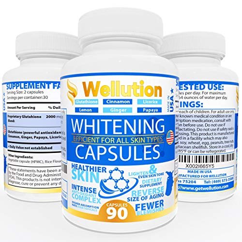 Wellution 90 Caps - Herbal Supplement, Support Yout Skin For A Clear ...