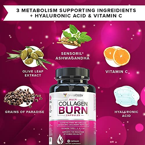 Multi Collagen Burn: Multi-Type Hydrolyzed Collagen Protein Peptides ...