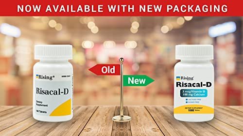 Rising Pharma - Risacal-D - Vitamin D3 & Calcium Supplement - 100 ...