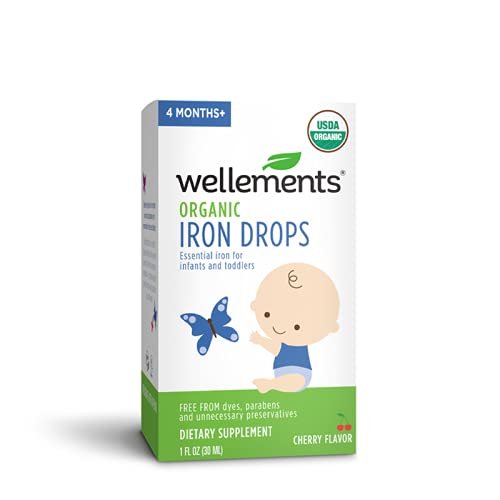 Wellements Organic Iron Drops For Babies | Essential Liquid Iron ...