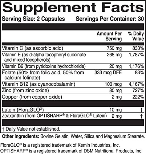 Macularprotect Areds2 Vitamin & Mineral Supplement - Includes Trio Of B ...