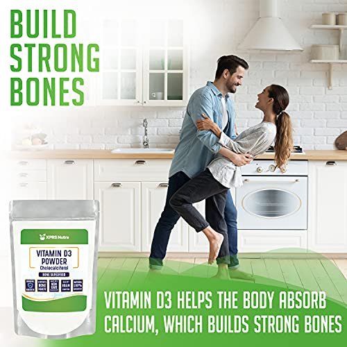Xprs Nutra Vitamin D3 Powder (Cholecalciferol) - Unflavored Vit D ...