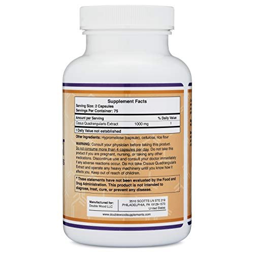 Cissus Quadrangularis Super Extract , 150 Capsules, Manufactured In The ...