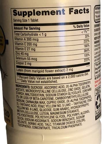 Equate - Vision Formula With Lutein, Eye Health Vitamin And Mineral ...