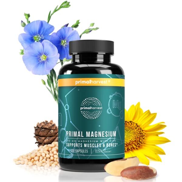 Magnesium Supplement Complex 310Mg By Primal Harvest With Magnesium ...