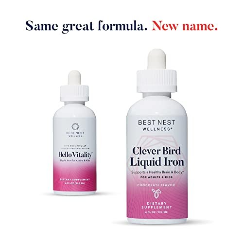 Clever Bird Liquid Iron Supplement - 15Mg Per Serving, 4 Oz Vegan Iron ...
