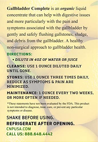 Gallbladder Complete 8Oz Organic Liquid Concentrate - Digestive Vinegar ...