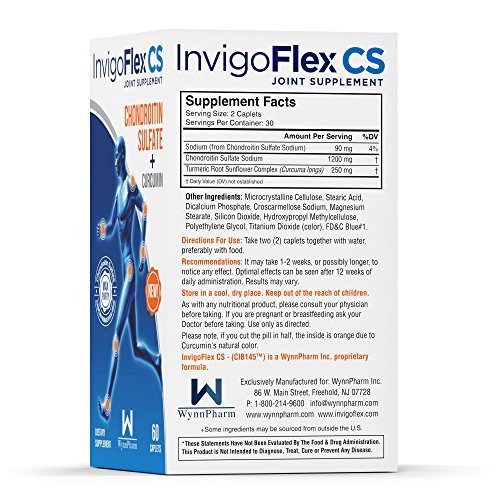 Invigoflex Cs - Chondroitin Sulfate With Turmeric Curcumin Non Gmo For ...