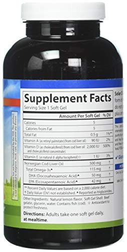 Carlson - Solar D Gems, Vitamin D3 And Omega-3 Supplement, 2000 Iu ...
