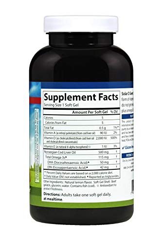 Carlson - Solar D Gems, Vitamin D3 And Omega-3 Supplement, 2000 Iu ...