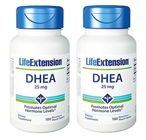 Life Extension Dhea, 25 Mg Tablets, 100-Count X 2 - Imported Products ...
