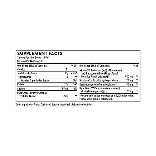 Thorne - Collagen Plus, Collagen Peptides Powder With Nicotinamide ...