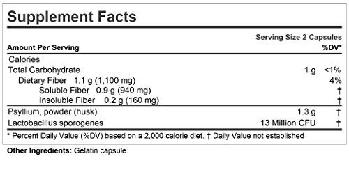 Andrew Lessman Fibermucil 360 CapsulesPsyllium Husk Powder. Gently ...