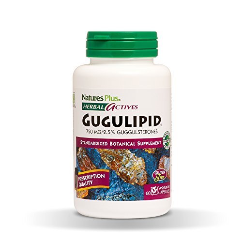 Naturesplus Herbal Actives Gugulipid - 750 Mg, 2.5% Guggulsterones - 60 ...