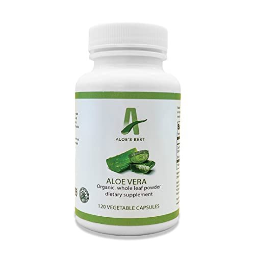 Aloe S Best Organic Aloe Vera Capsules, 120 Veggie Caps, Pure Natural ...