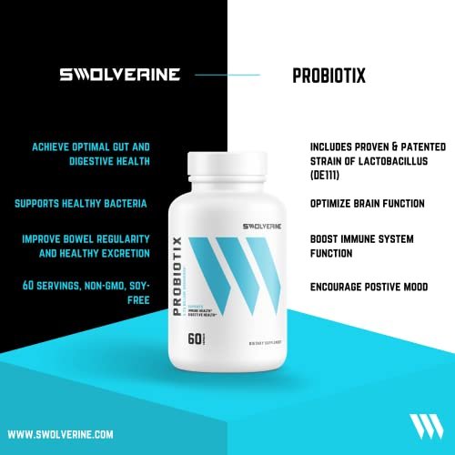 Swolverine Probiotix | Advanced Probiotic Supplement, De111 Bacillus ...