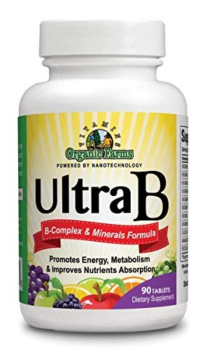 Ultra B Complex & Minerals - 90 Tablets - 100 % Natural Dietary ...