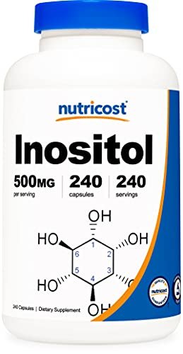 Nutricost Inositol Capsules 500Mg, 240 Capsules - Veggie Capsules, Non ...