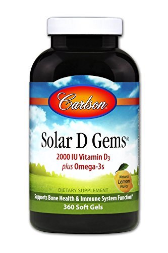 Carlson - Solar D Gems, Vitamin D3 And Omega-3 Supplement, 2000 Iu ...