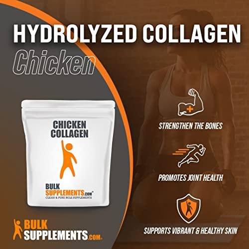 Bulksupplements.Com Chicken Collagen Powder - Hydrolyzed Collagen ...