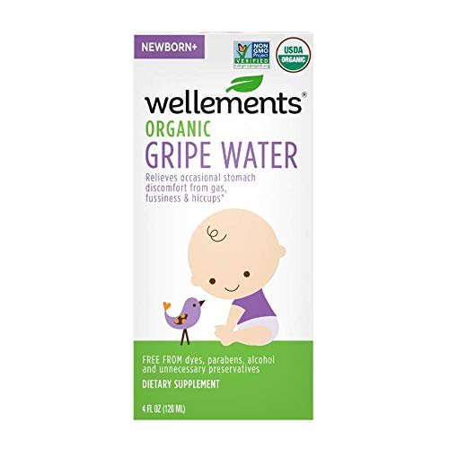 Wellements Organic Gripe Water 4 Fl Oz, Relief For Occasional Baby Gas ...