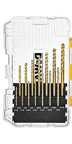 DEWALT Titanium Nitride Coated Drill Bit Set, Pilot Point, 21-Piece ...