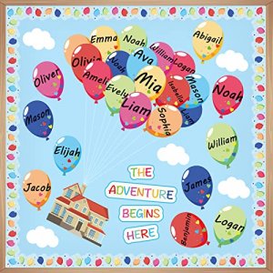 Colorful Balloons Bulletin Board Decoration Set Mix Balloon Borders ...